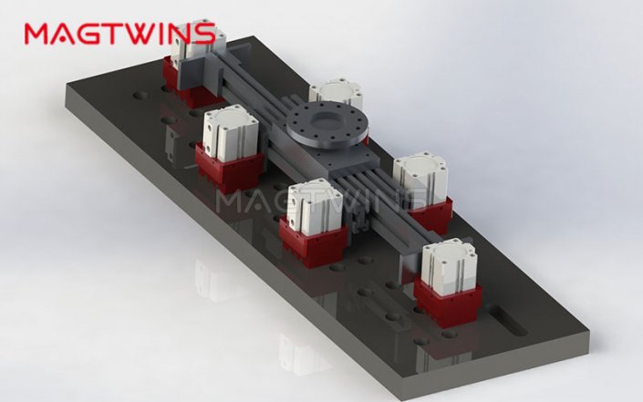Heavy Load Pneumatic Magnetic Grippers Frames - MAGTWINS-Pneumatic ...